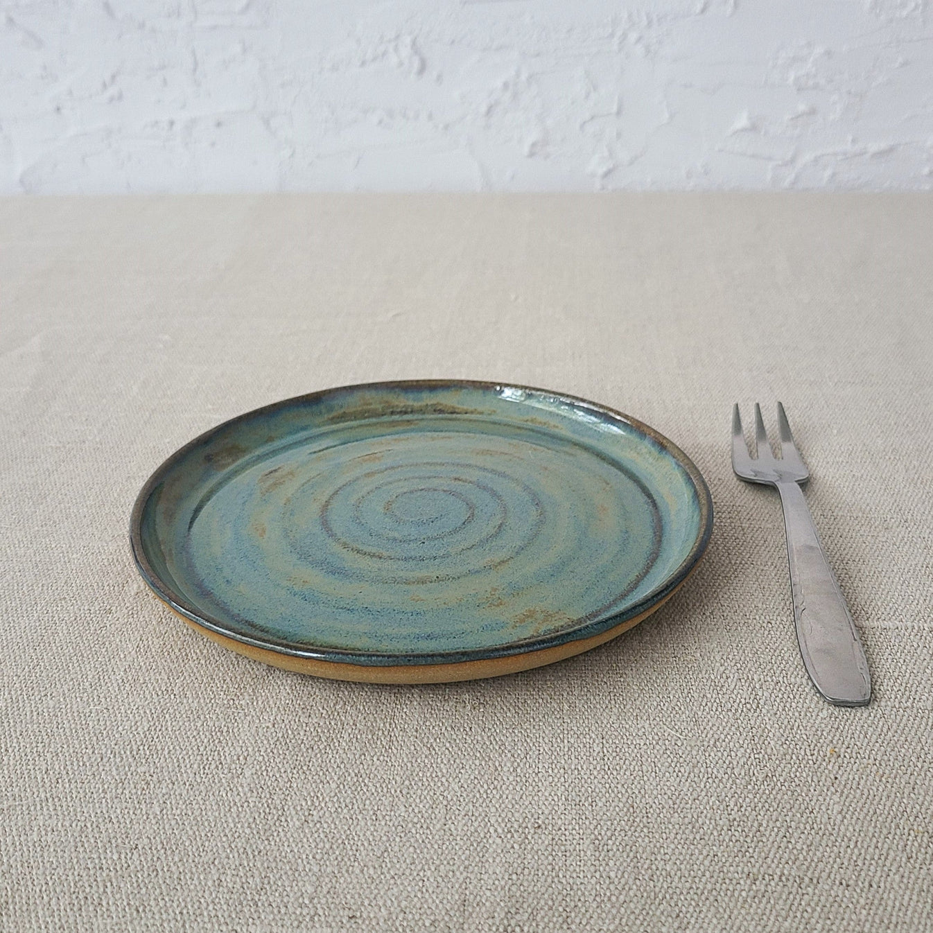 Seafoam Blue Rustic Cake Plate